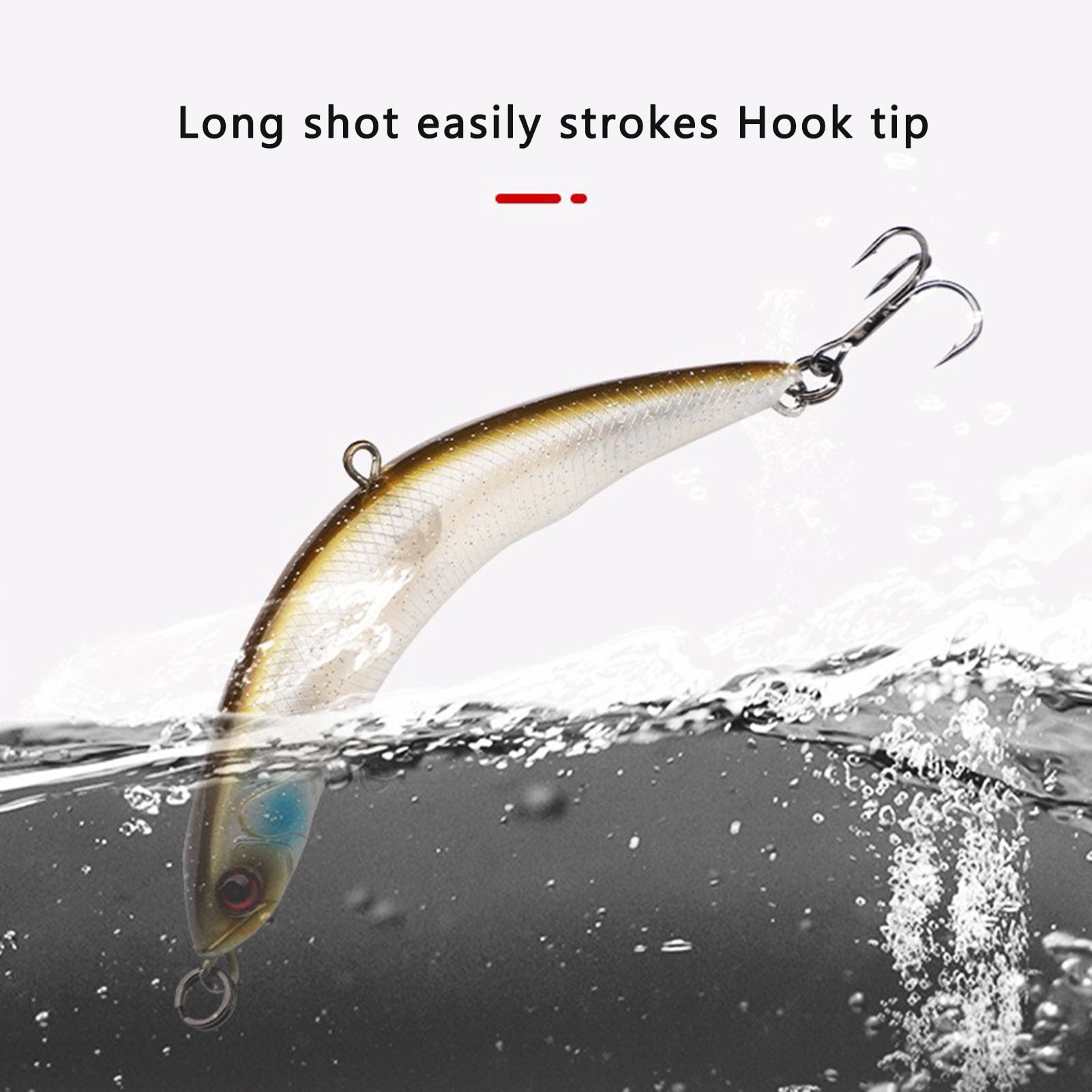 Baellert Fishing Bait 3D Simulated Eyes Low Wind Resistance Noise ...