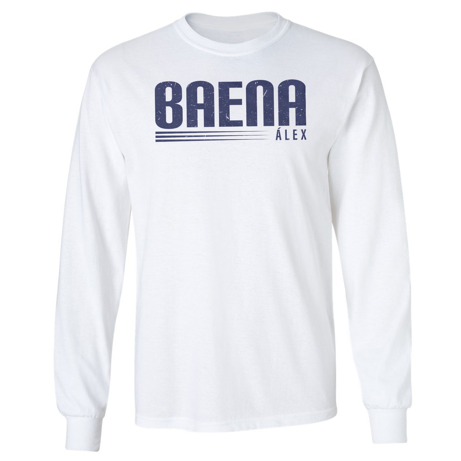 Baena Madrid Red Midfield Player Graphic - Soccer Fan Long Sleeve T ...