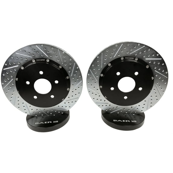 Baer 2302068 Eradi Speed Plus Rear Rotors Fits select: 2010-2013 ...