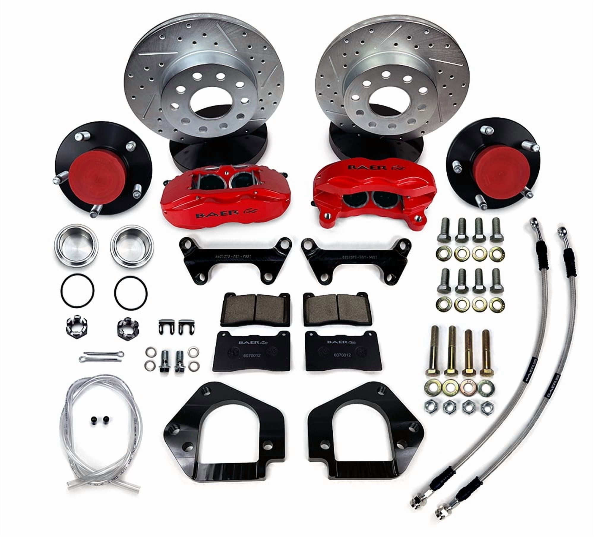Baer Brakes 4301605CY 11" SS4 Alum Hub, Front Brake Kit, Comp Yellow ...