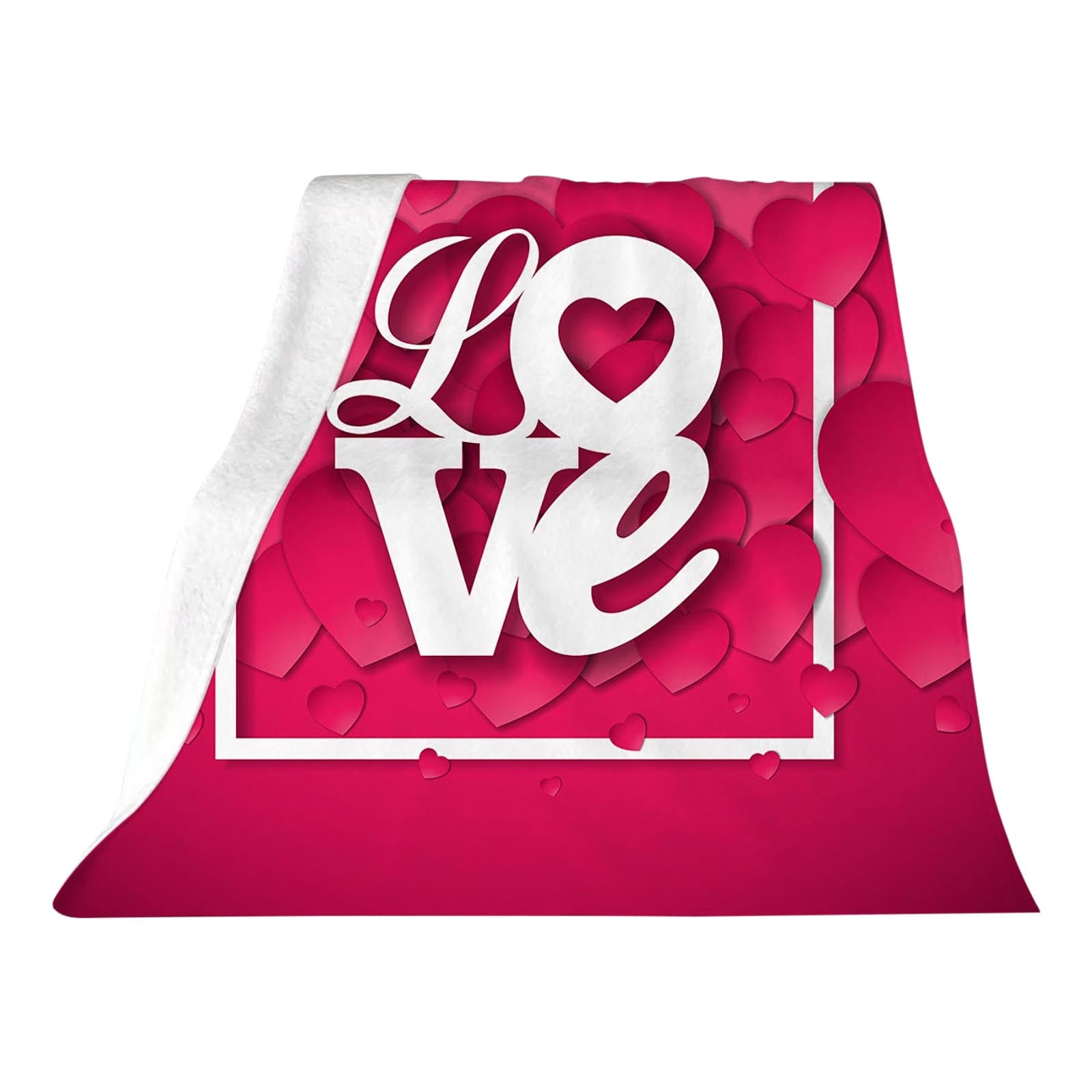 Baetikot Valentine's Day Love Plush Fleece Blanket, Soft Cozy Throw for ...