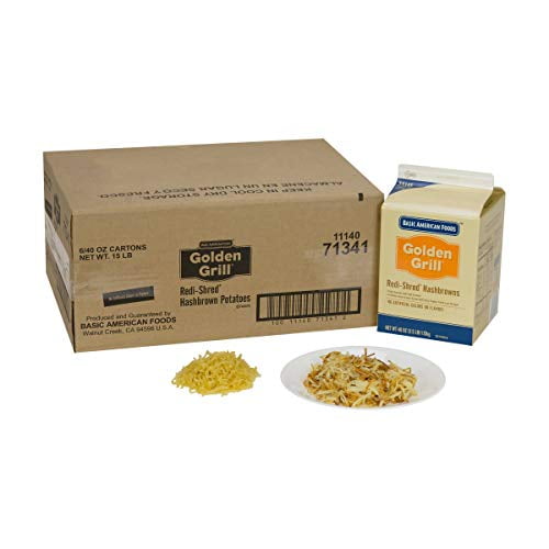 Baf Golden Grill Redi-Shred Redi-Shred Hashbrown Potato, 2.5 lb - Case ...