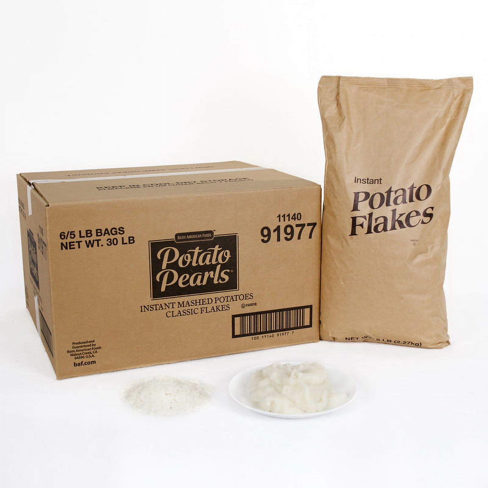 Baf Potato Pearls Instant Potato Flakes, 5 lb - Case of 6 - Walmart.com