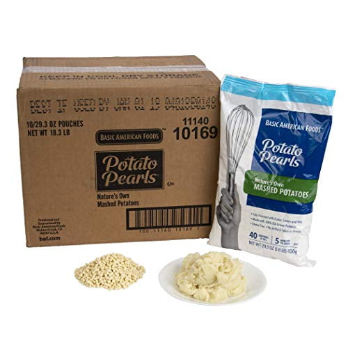 Baf Potato Pearls Potato Natures Own's Mashed Potatoes, 29.3 oz - Case ...