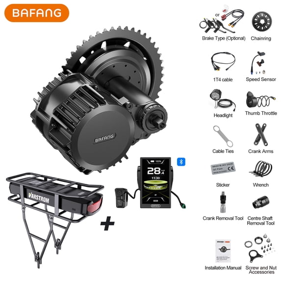 Bafang 48V 1000W BBS-HD Can Mid-Drive Ebike Motor Kit with 48V18.2Ah ...