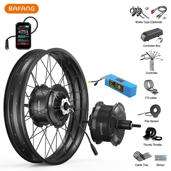 Bafang 48V 1000W Rear Hub Motor Ebike Conversion Kit - 20" SW2-M58 ...
