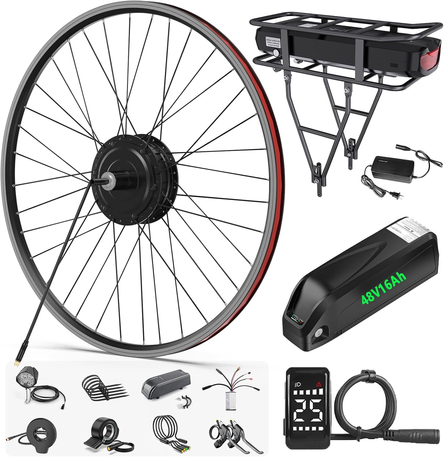 Bafang Ebike Conversion Kit 48V500W29" Rear Wheel Cassette Hub Motor ...