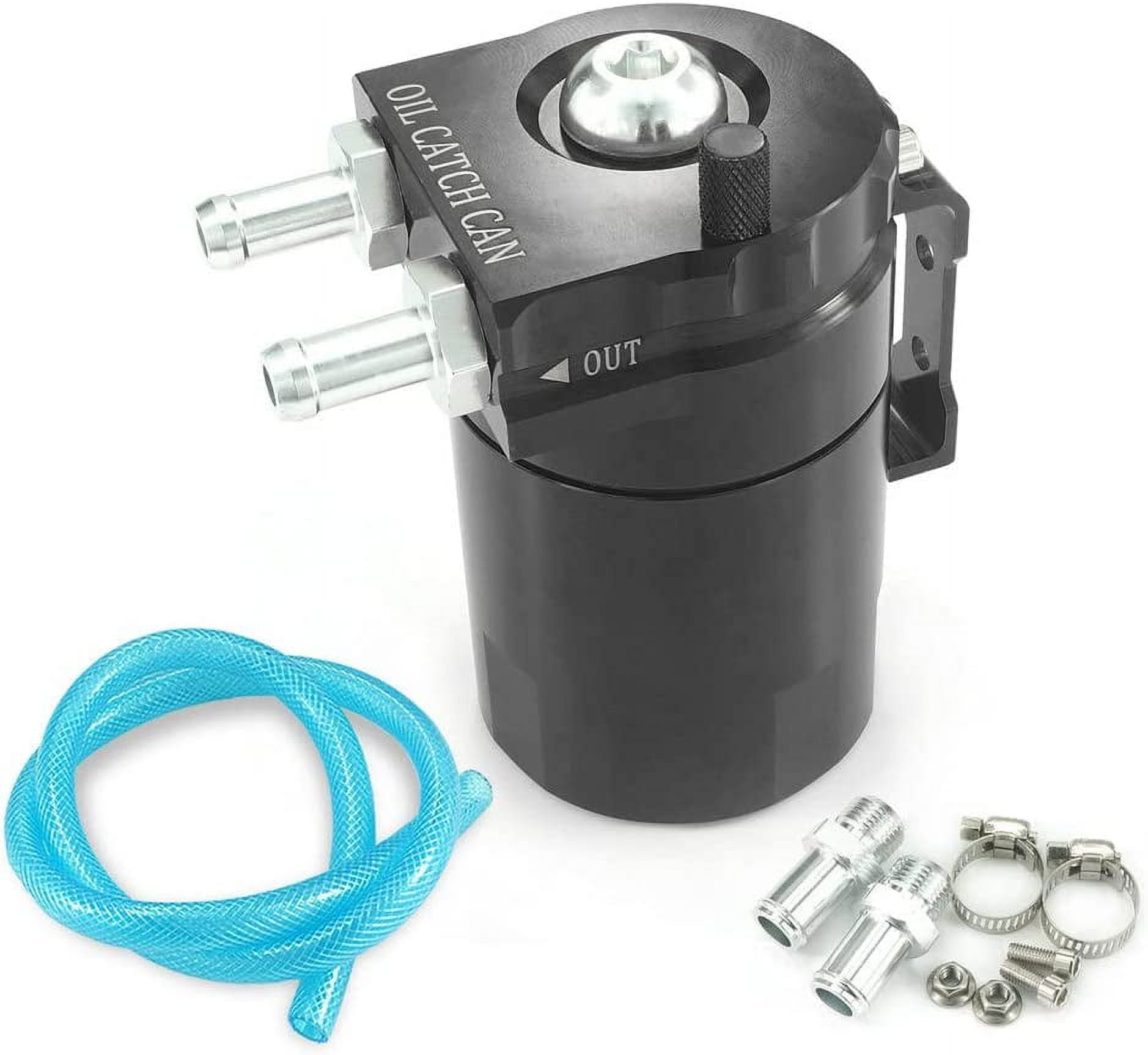 Baffled Aluminum Oil Catch Can Reservoir Tank Cans Breather Filter With ...