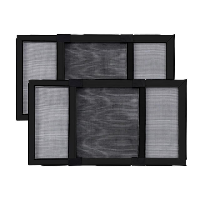 BafloTEX Black Material Expandable Adjustable Window Screen, 10"H x 14 ...