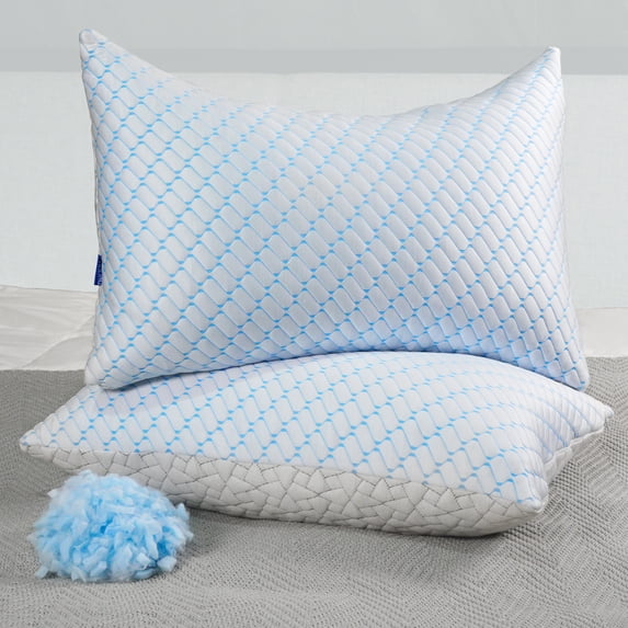 Bafode Queen Size Memory Foam Pillows Set of 2 - Bamboo Cooling ...