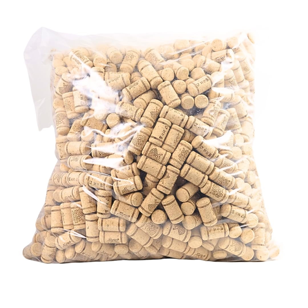 Bag of 1000 9 Premium Straight Wine Corks for Wine Bottles from Brand ...