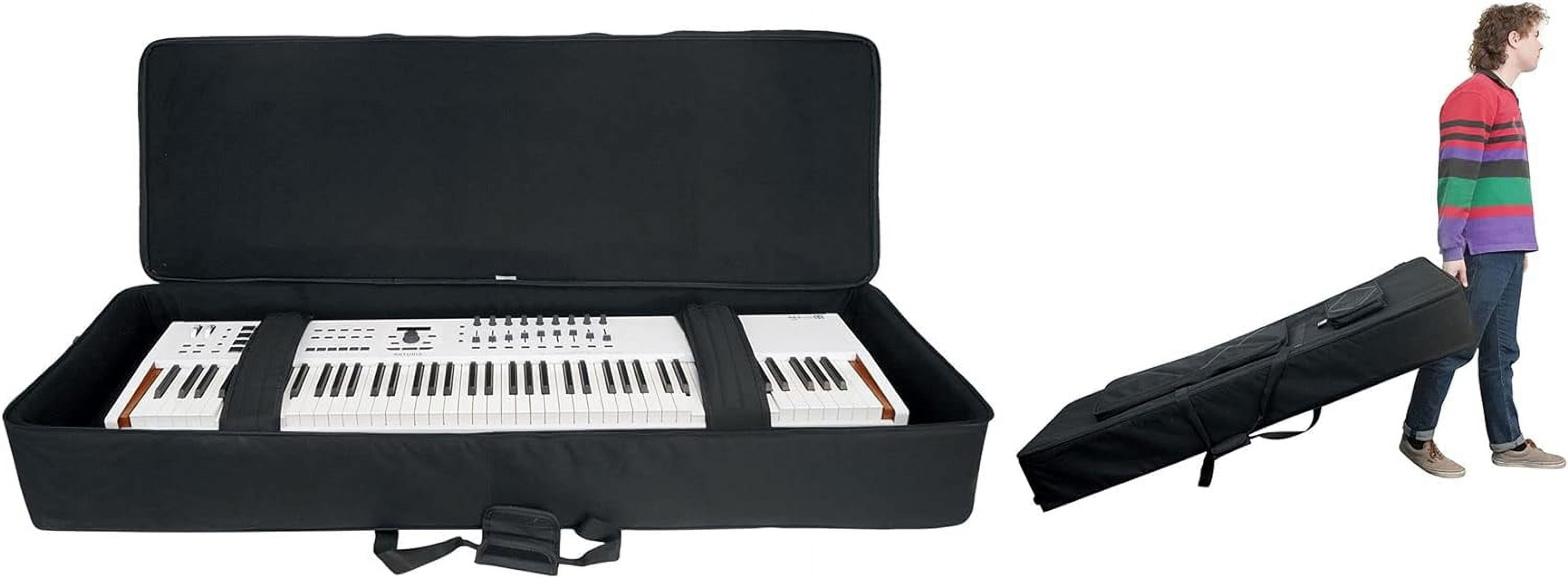 Bag 88 Key Keyboard Case w/Wheels+Trolley Handle+Large Pocket V2 ...