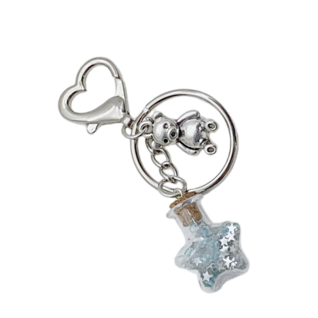 Bag Accessories Key Jewelry Alloy Texture Star Bottle Pendant Present ...
