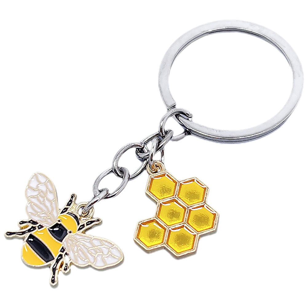 Bag Bee Keychain Nice Decoration for Keys and Bags - Walmart.com