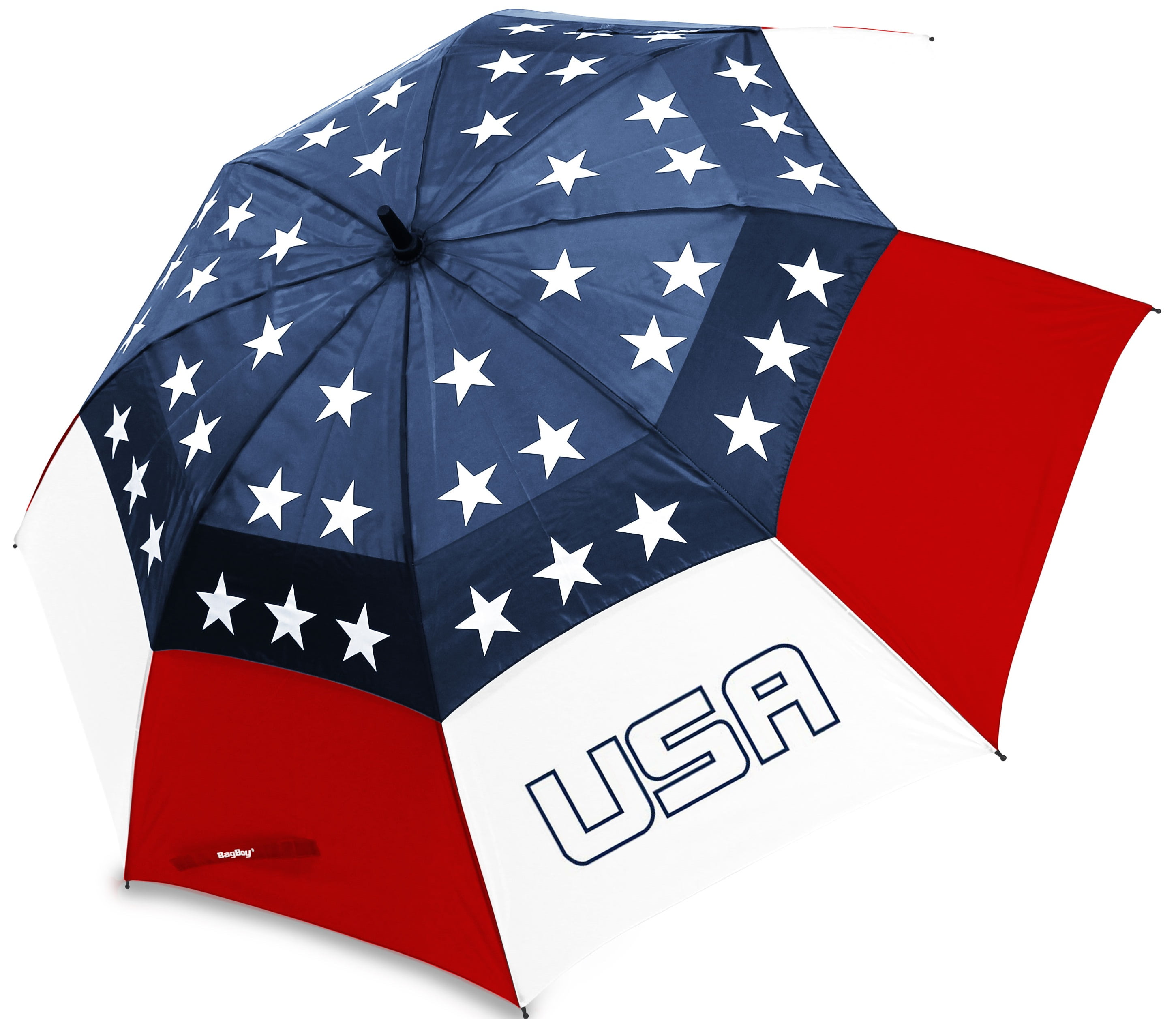 Bag Boy Golf USA Wind Vent Red/White/Blue Umbrella - Walmart.com
