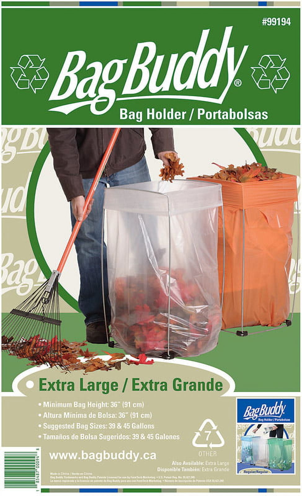Bag Buddy 45 gal. Steel Trash Bag Support - Walmart.com