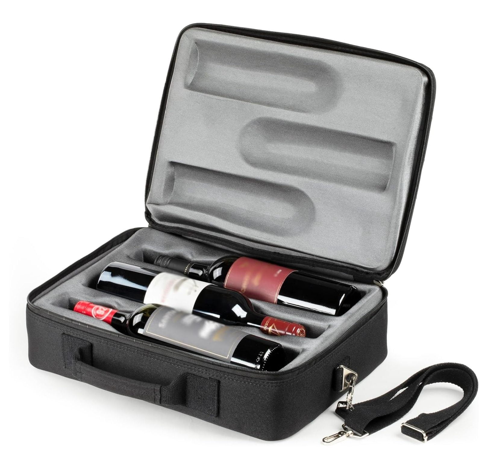 Bag Carrying 3 Bottles of Wine for Travel. Wine Bottles Are UNBREAKABLE ...