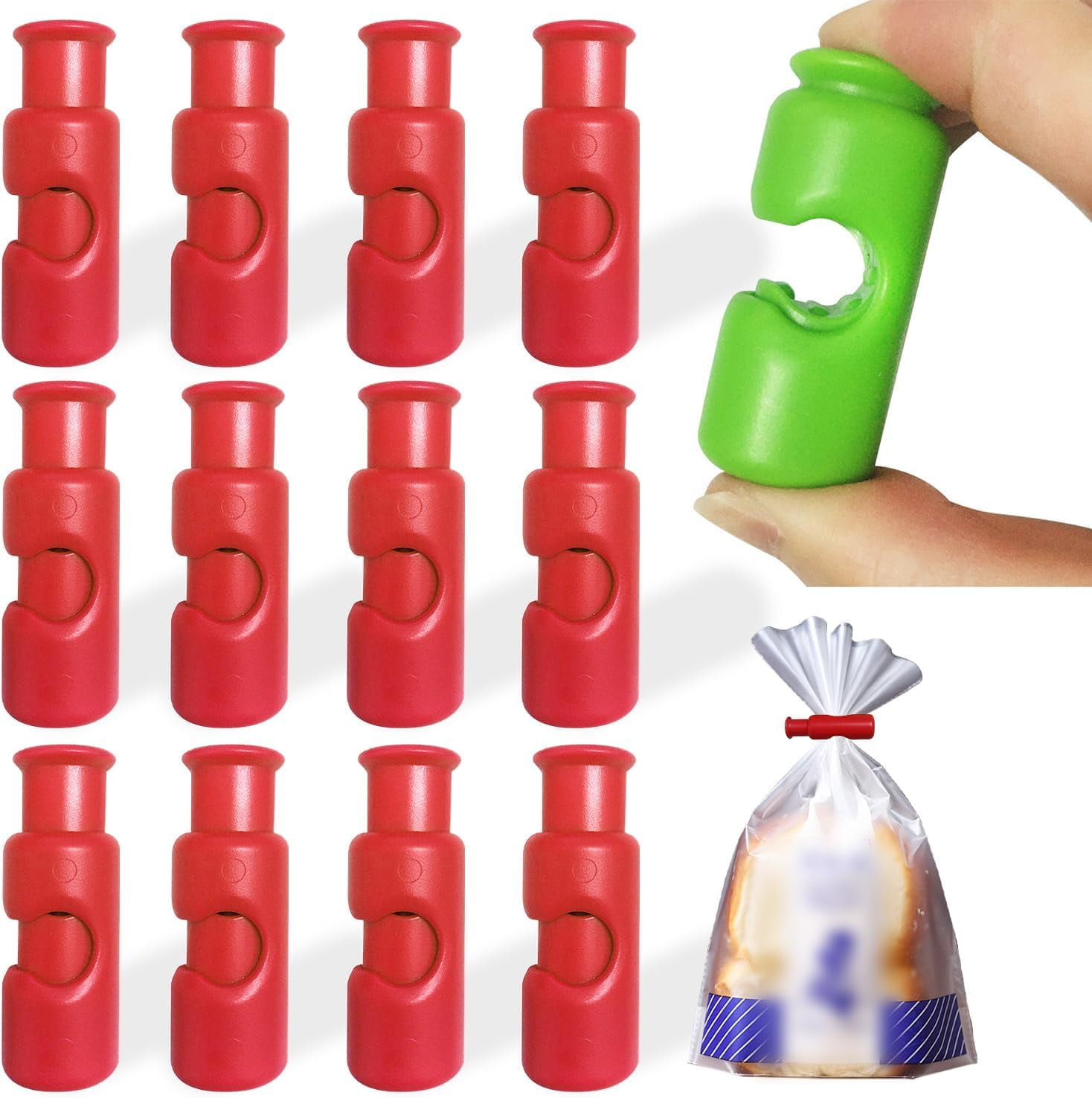 Bag Chip Clips, 2025 New Grip Sticks Bag Sealers, Squeeze Clips for ...