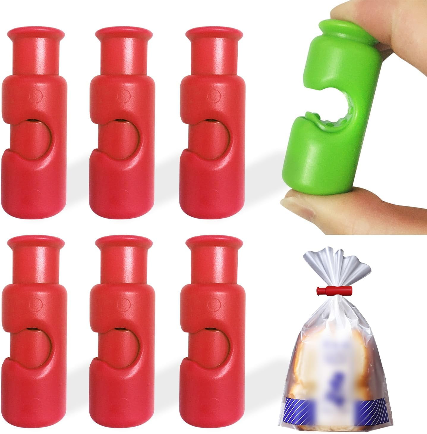 Bag Chip Clips, 2025 New Grip Sticks Bag Sealers, Squeeze Clips for ...