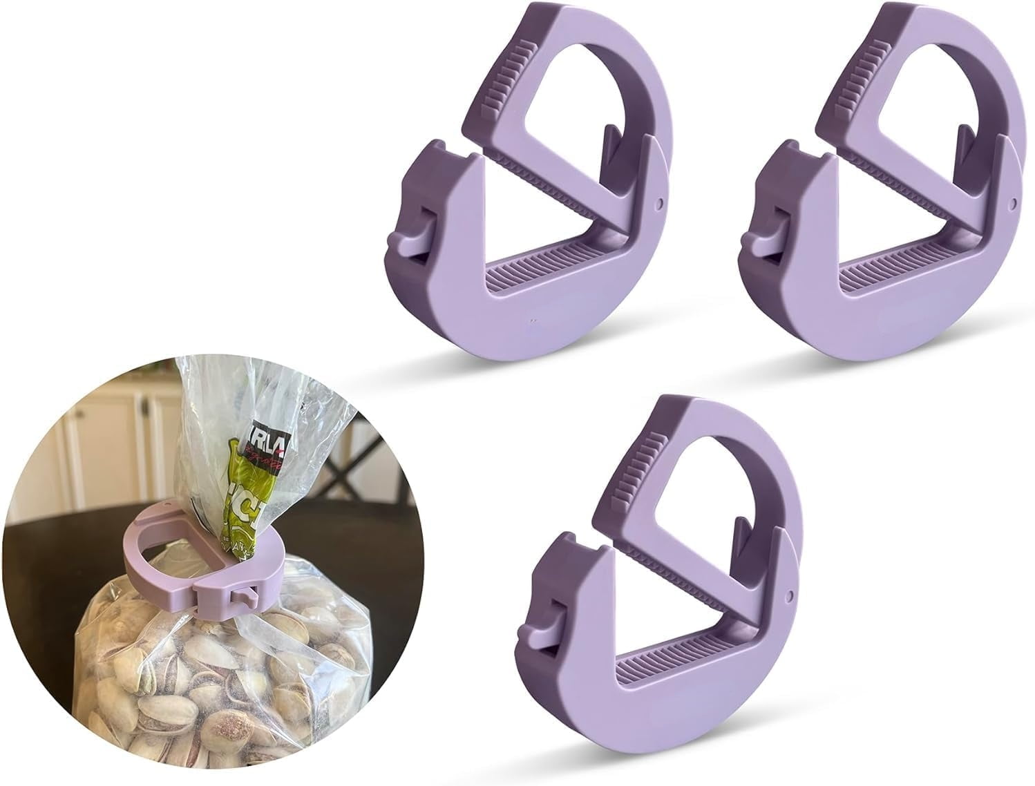 Bag Clip, chip Clip, Food Clip, Bread Clip | Adjustable, one Size fits ...