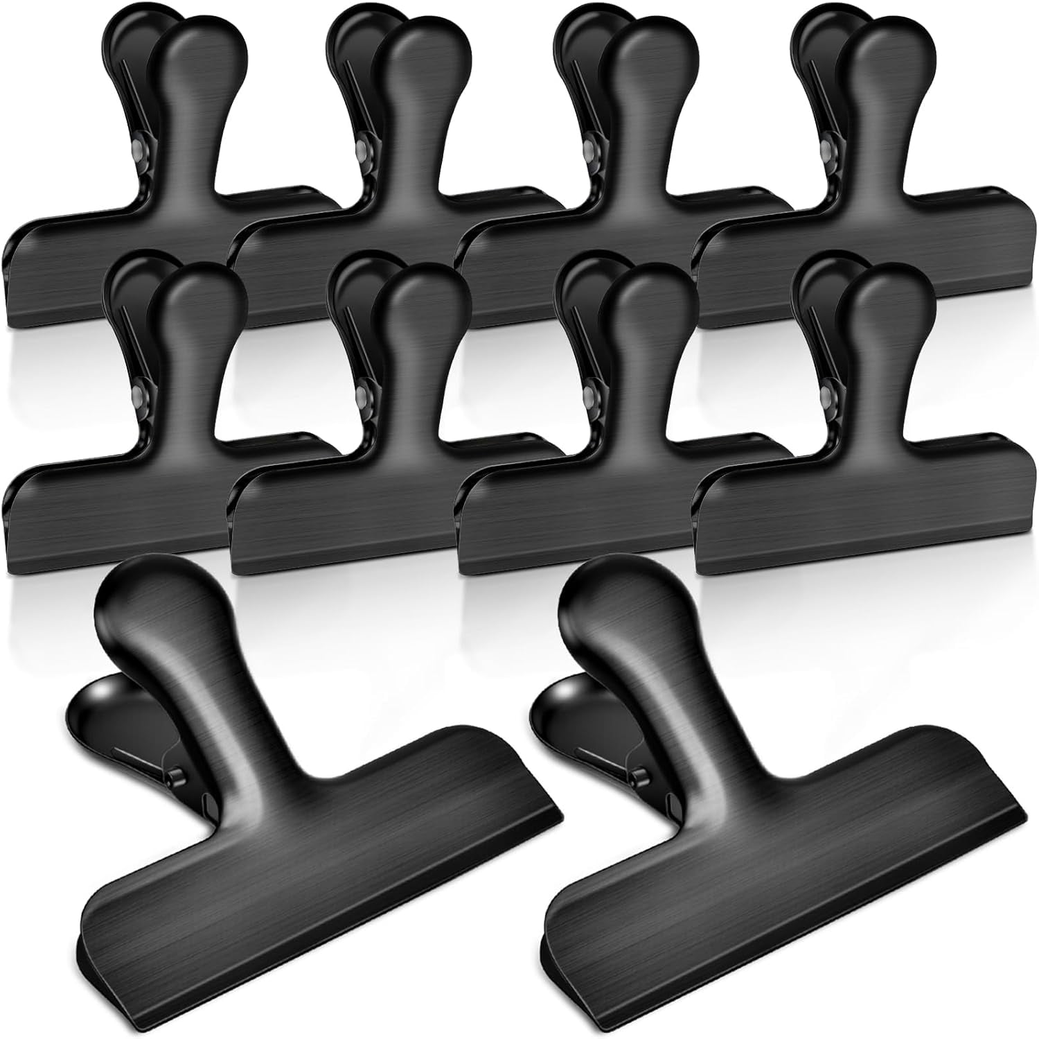 Bag Clips, 10 Pack Stainless Steel Chip Clip for Food, Large Heavy Duty ...