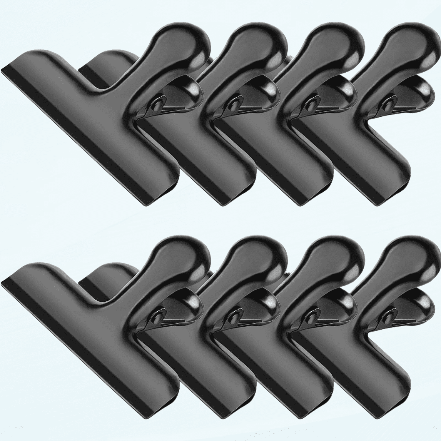 Bag Clips, Heavy Duty Stainless Steel Chip Clips, 8 Pack Food Bags ...