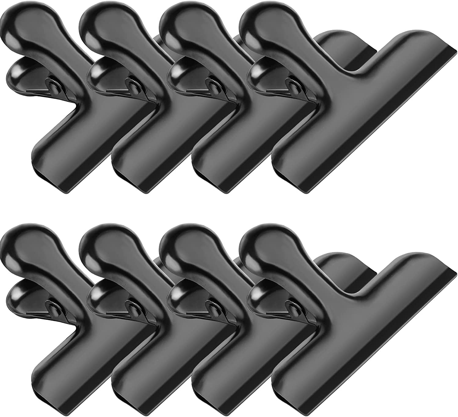 Bag Clips, Heavy Duty Stainless Steel Chip Clips, 8 Pack Food Bags Clamp Great for Kitchen ...