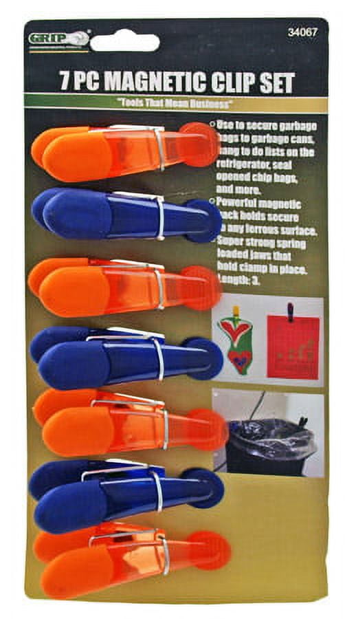 7 - pc. Magnetic Clip Set - Grip - Walmart.com