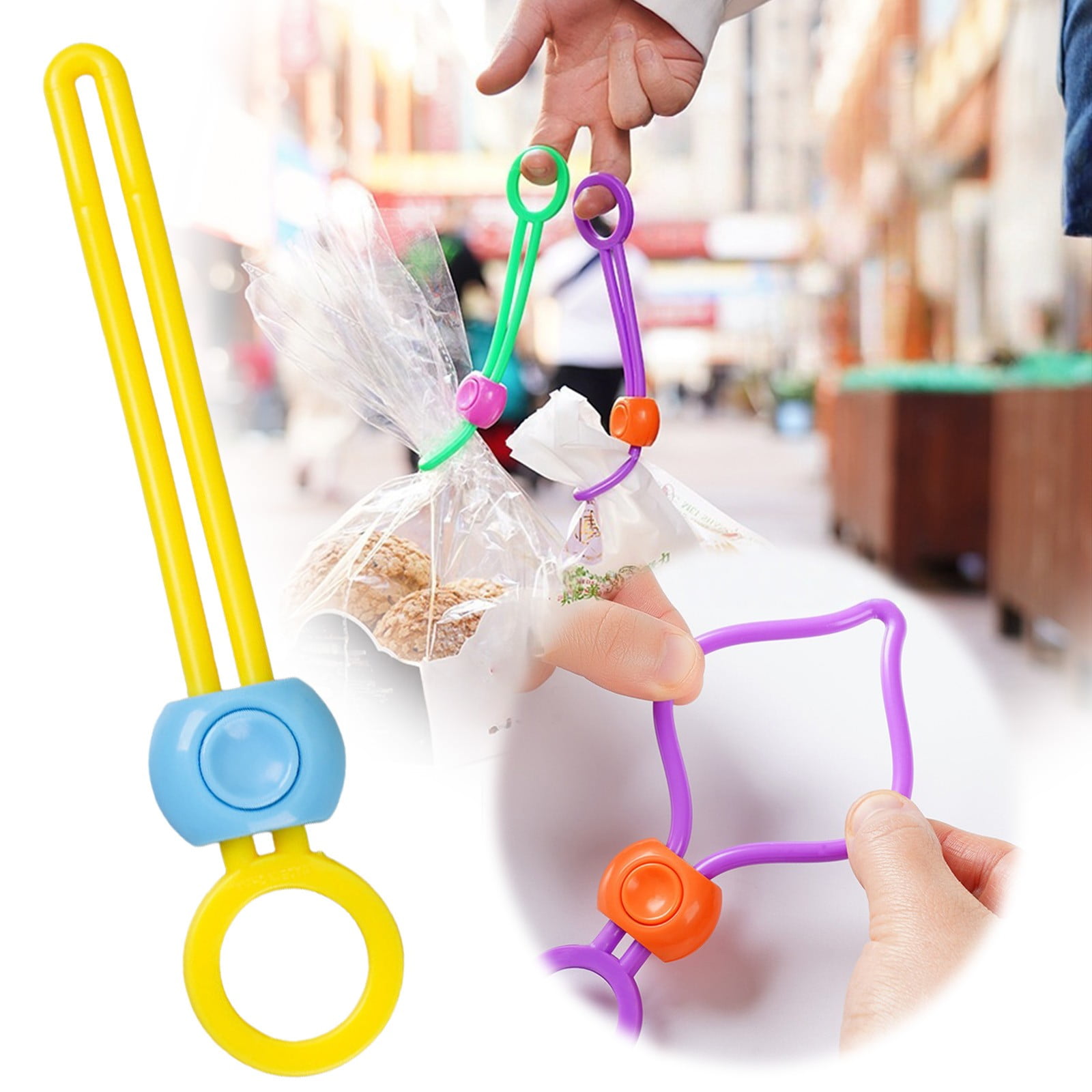 Bag Clips and Strap Sealer Organizer, Zipper Pulls Sealing Clip with ...