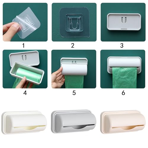 Bag Dispenser,Trash Bags And Dispenser,No Punching Required Wall Mount ...