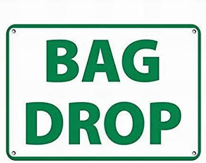 Bag Drop Activity Sign Golf Sign Unique Tin Metal Sign Warning Sign ...