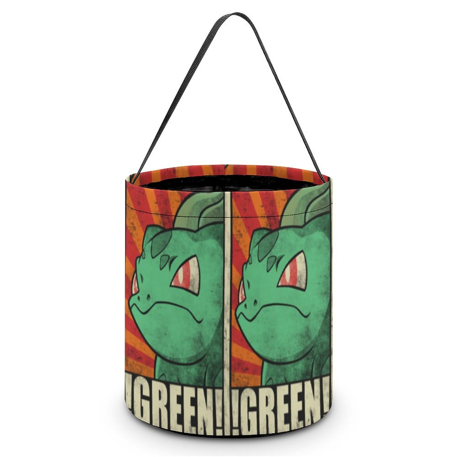 Bag Gift Bucket Pokemon-Bulbasaur Tote Bag Halloween Tote Candy Bag ...