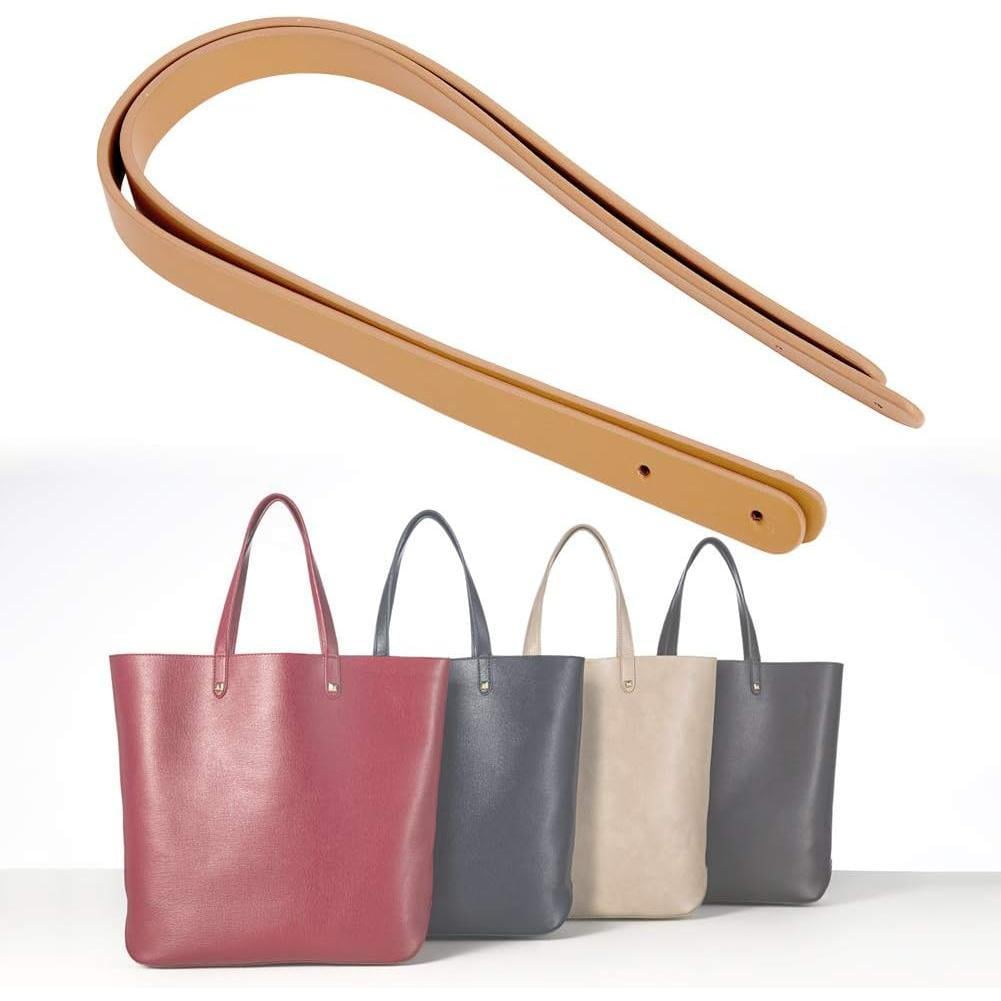 Bag Hand Straps Set, 2Pcs 21.7 Inch Handmade Leather Bag Handles with ...