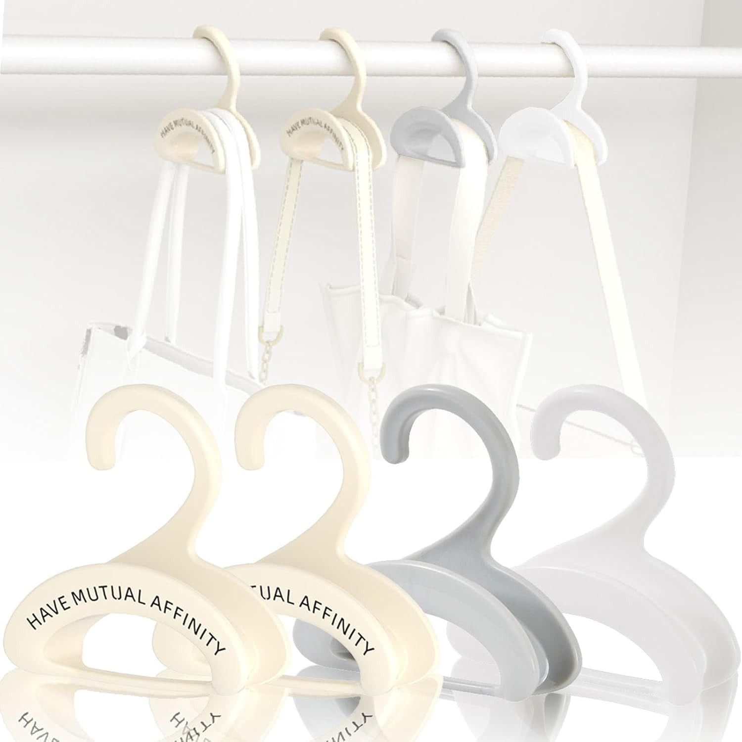 Bag Hanger - Purse Hooks for Closet - Over Closet Rod Hanger for ...