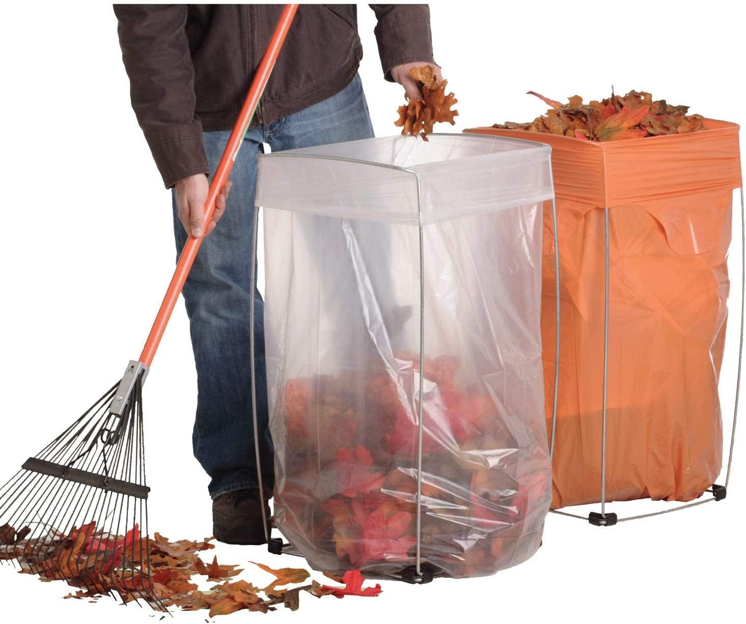 Bag Holder - Versatile Metal Support Stand for 30-33 Gallon Plastic ...