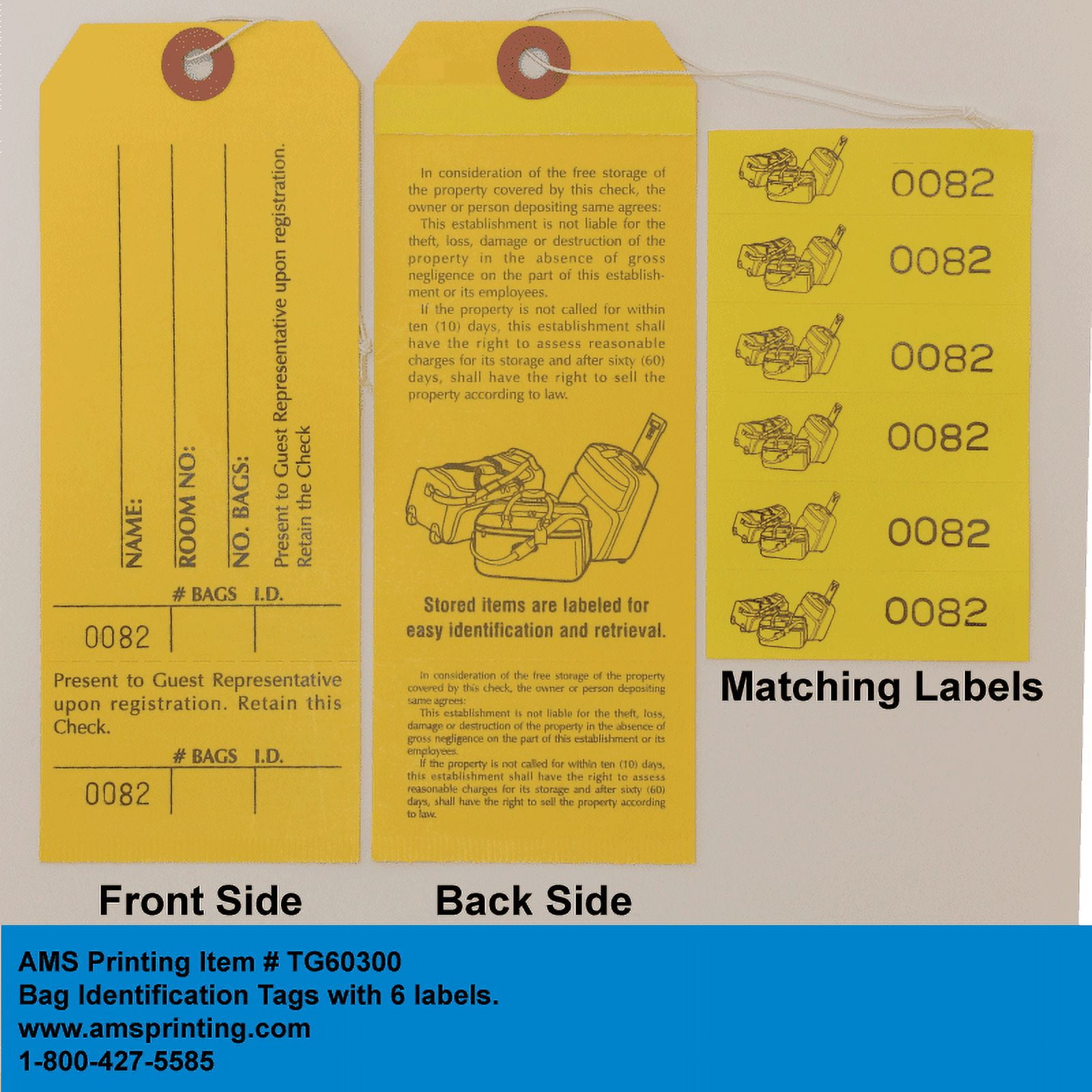 Bag Identification Tags, Manifold Construction for multiple bags in ...
