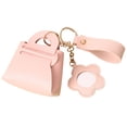 Bag Keychain PU Leather Key Chain Small Storage Bag Leather Bag Charm ...
