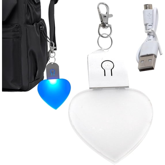 Bag Light for Handbag, LED Heart Shaped Purse Light, 7 Color Handbag ...