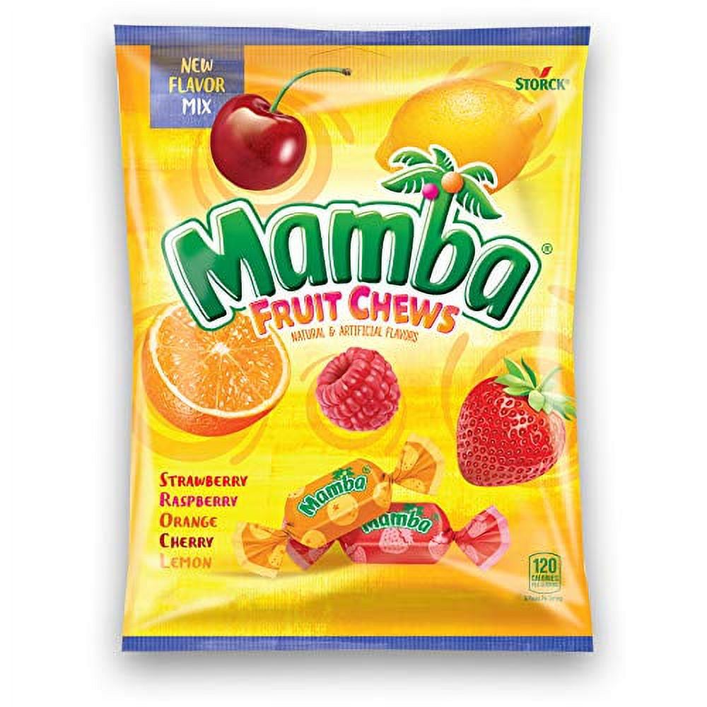 Bag Mamba Fruit Chews Candy New Flavor Mix - Strawberry, Raspberry ...