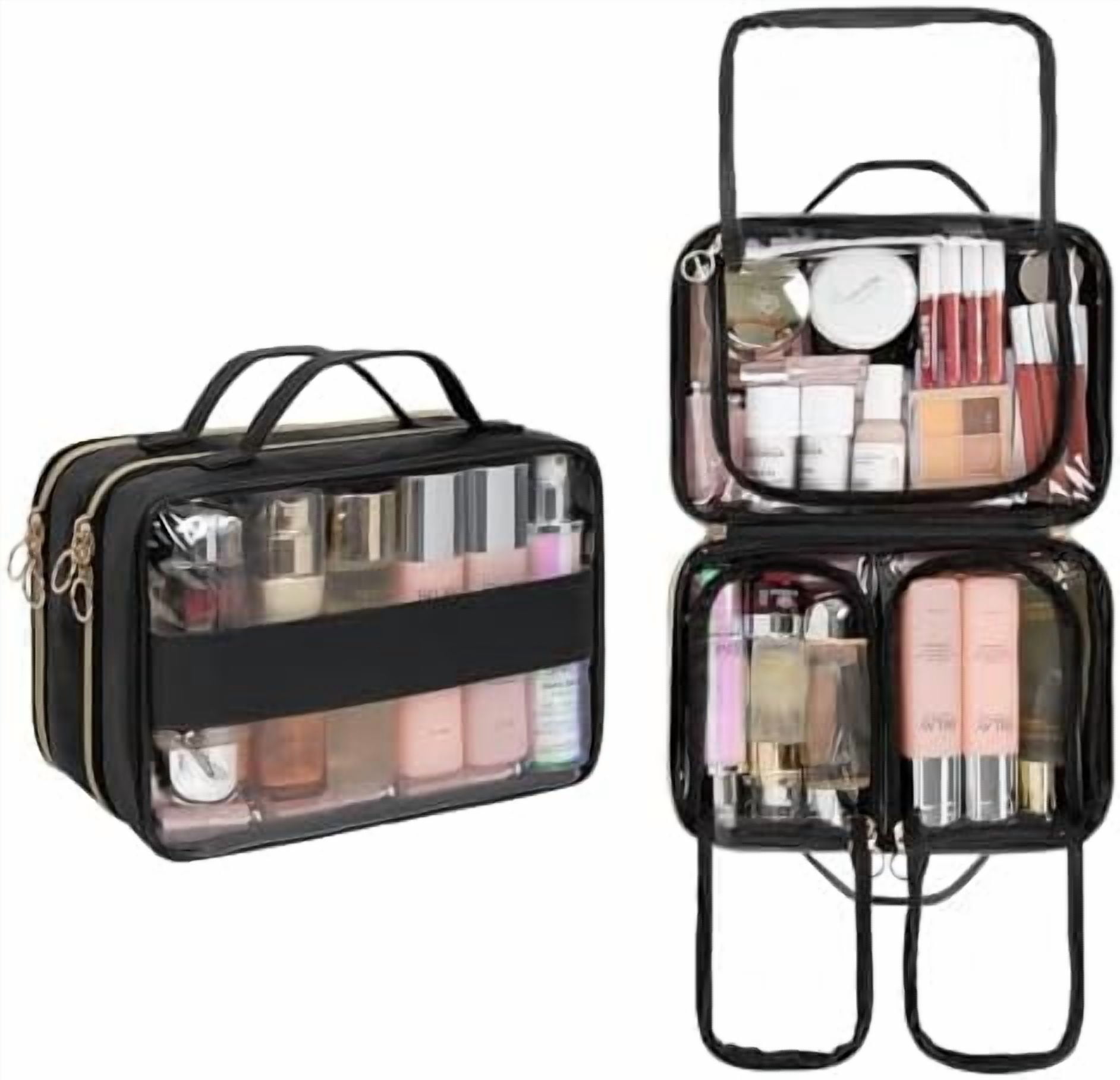 Bag Organizer, Double Layer Bag, Large Capacity Travel Toiletry Bag for ...