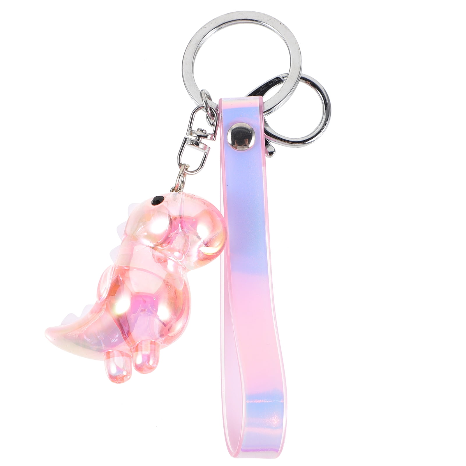 Bag Ornaments Plush Dinosaur Keychain Jellyfish Girl Toy Keychains Pink ...