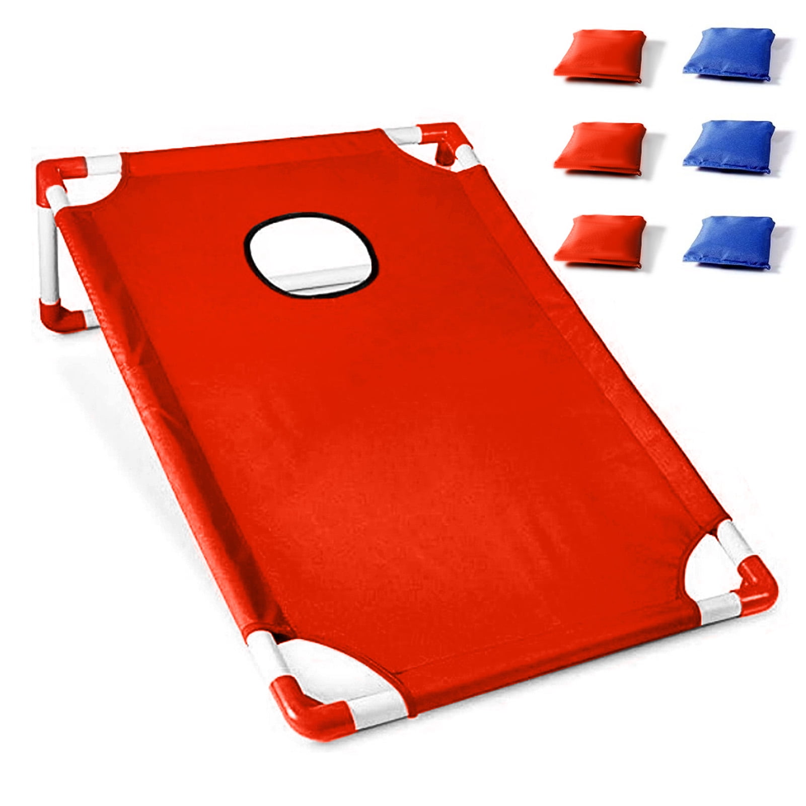 Bag Portable Cornhole Set With 1 Cornhole Game Board And 6 Bean Bags ...