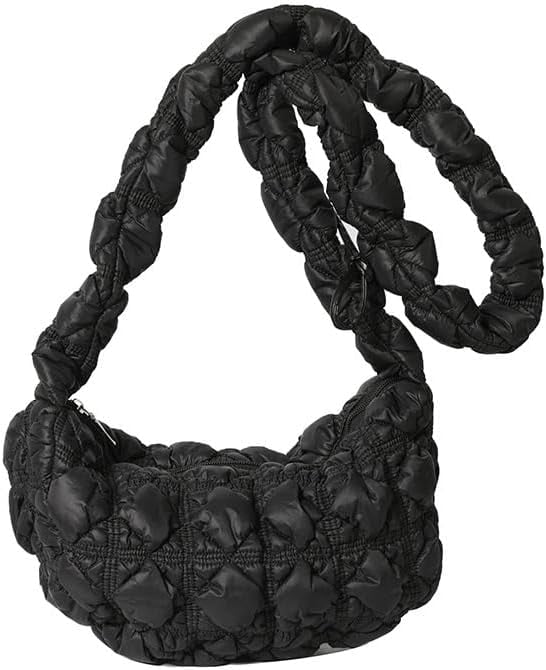 Bag Puffer Tote Bag for Women Quilted Shoulder Bags Puffy Purse Handbag Winter Down Padding ...