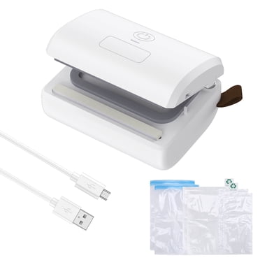 Mini Sealing Machine With Purpose Cutting And Sealing Buttons To Hand ...