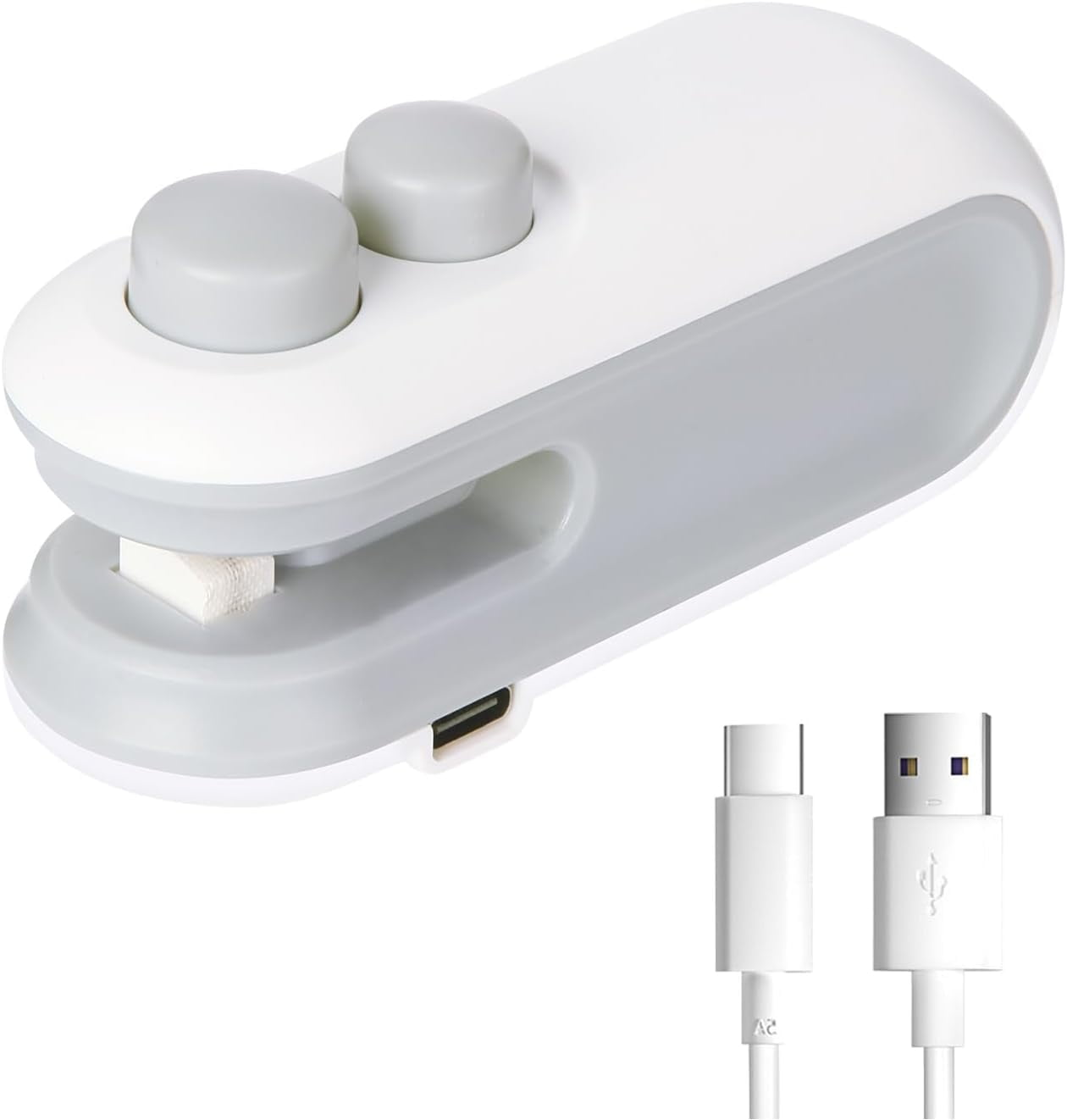 Bag Sealer Mini, Rechargeable 2 in 1 Bag Sealer Heat Seal with Cutter ...