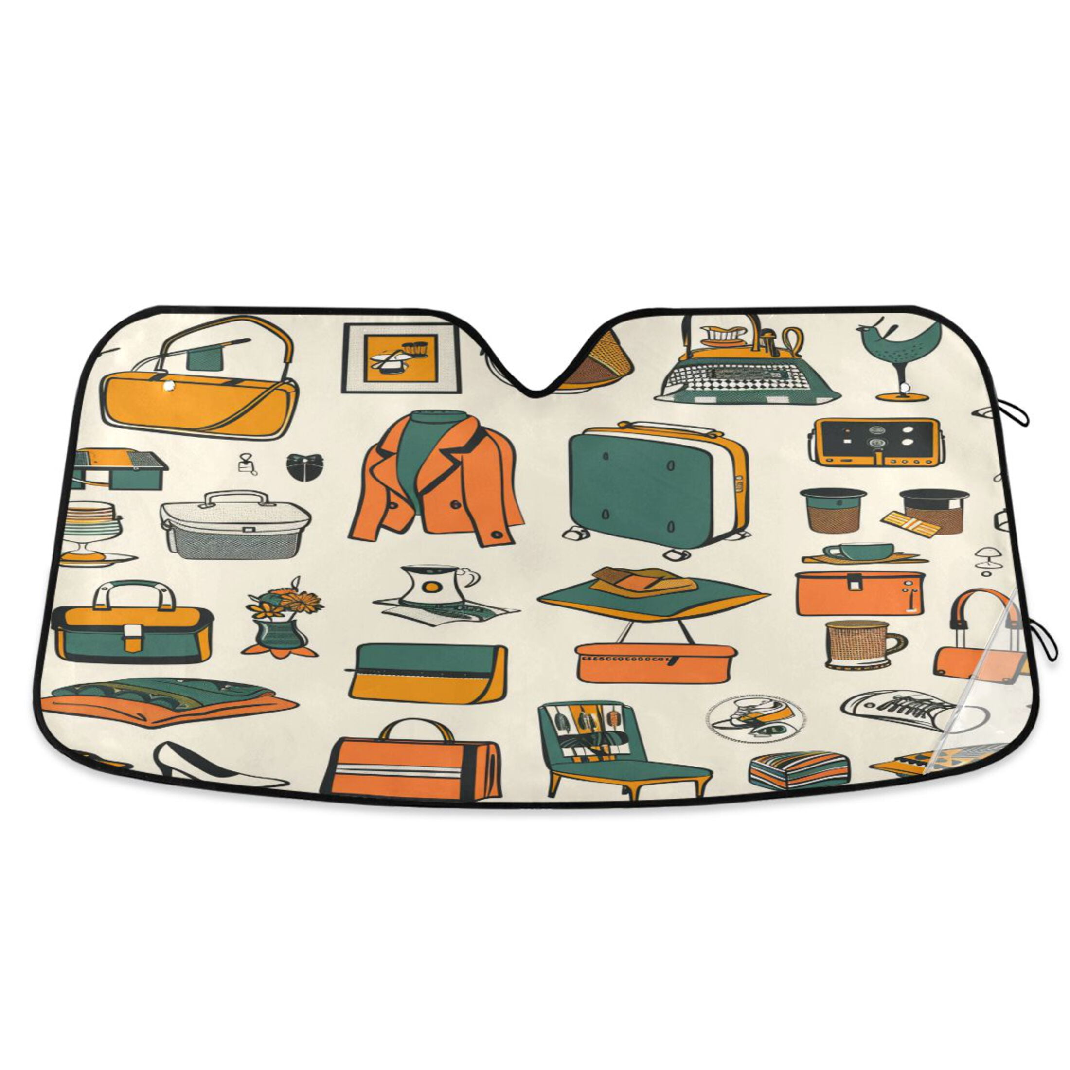 Bag Shoes Chairs Clothes Car Windshield Sun Shade Foldable Car Front ...