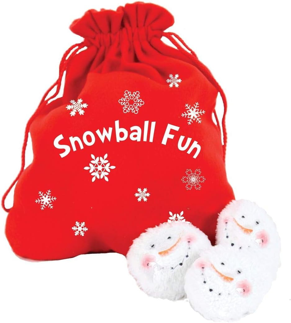 Bag Snowball Fun Plush Snowman Snowballs with Faces Fun Holiday ...