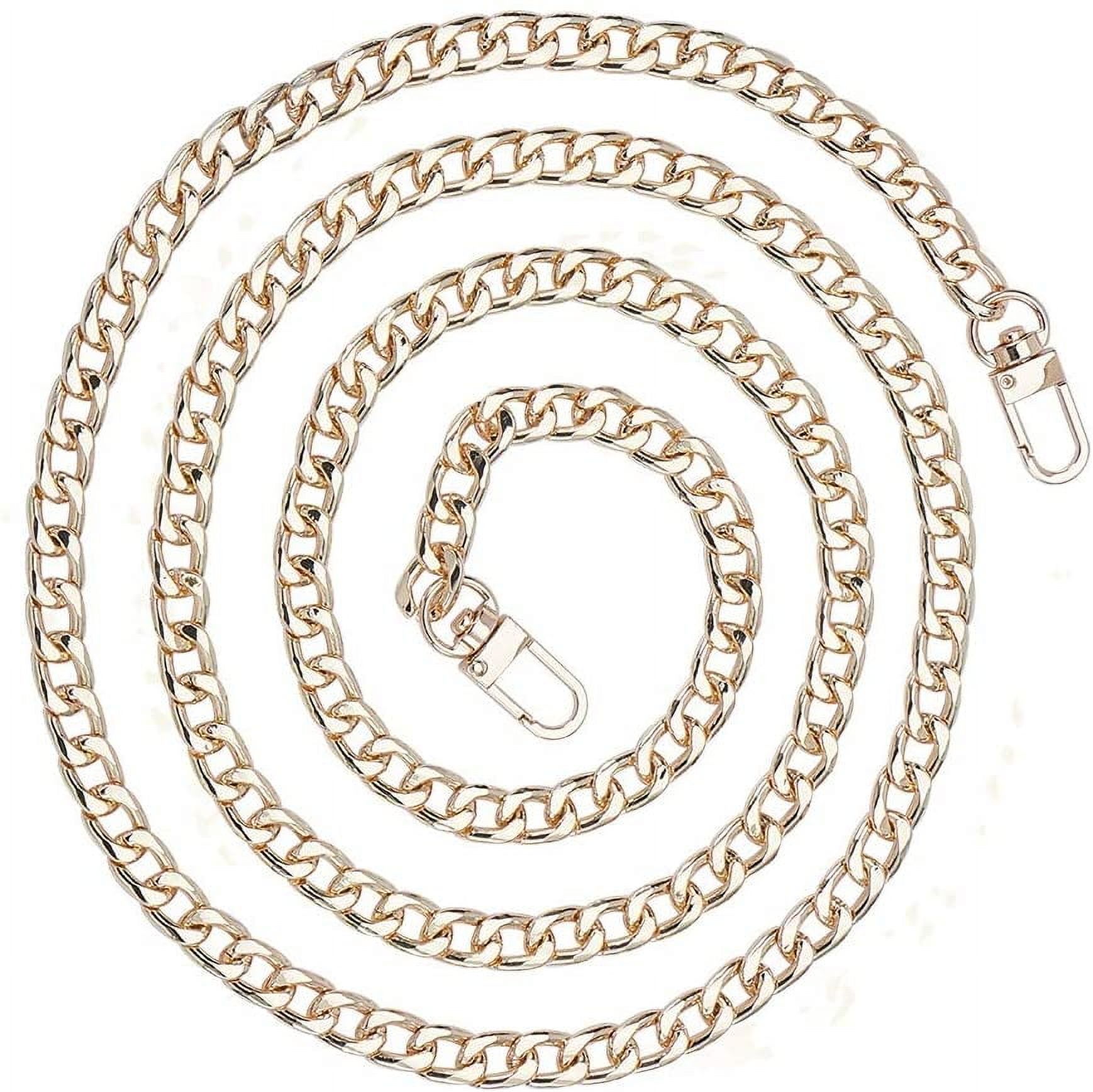 Bag Strap Chains Iron Curb Link Chains with Swivel Lobster Claw Clasps ...