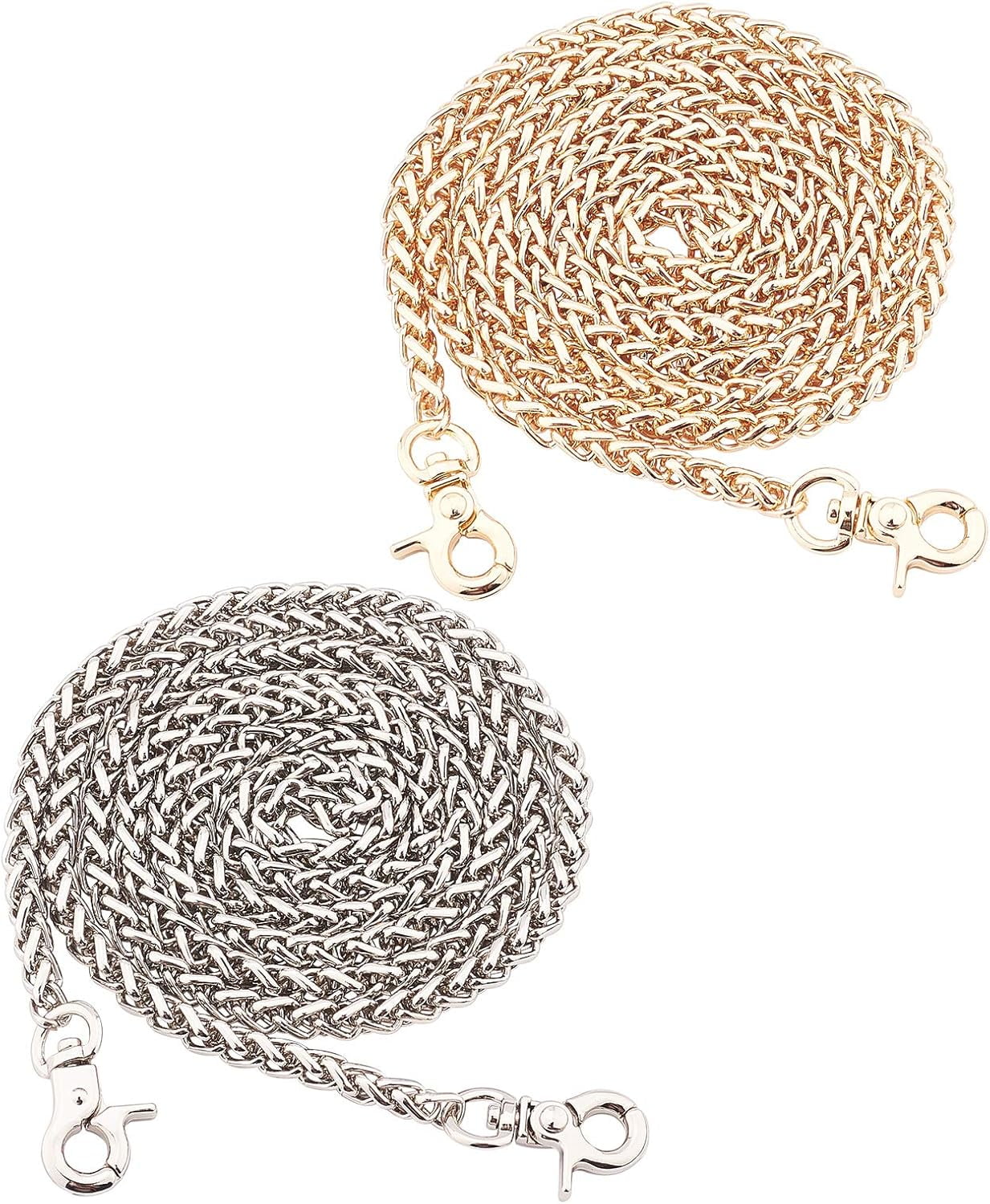 Bag Strap Chains with Iron Rope Chains and Alloy Swivel Clasps for Bag ...