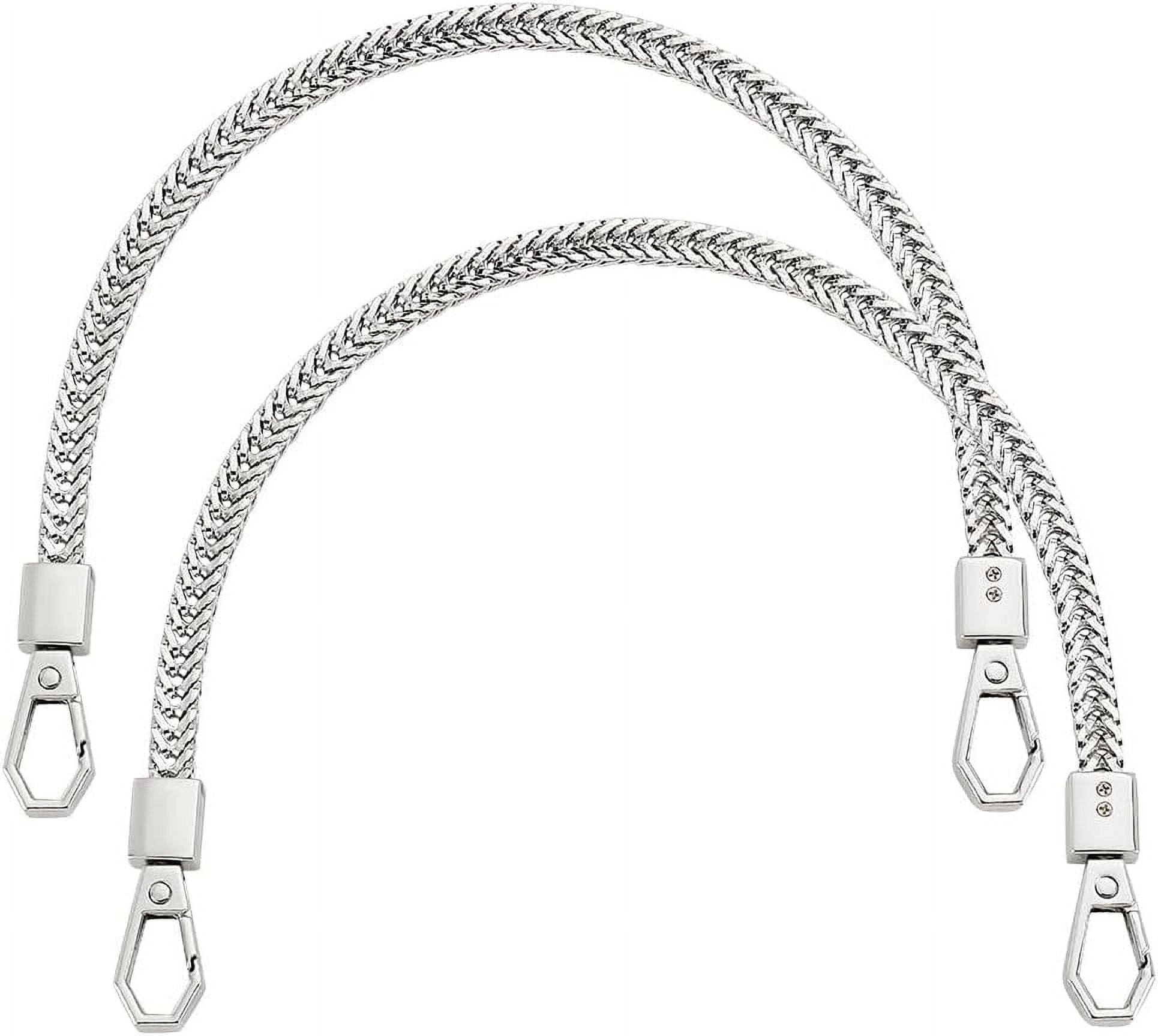 Bag Strap Chains Iron Snake Chains with Zinc Alloy Snap Clasps for Bag ...